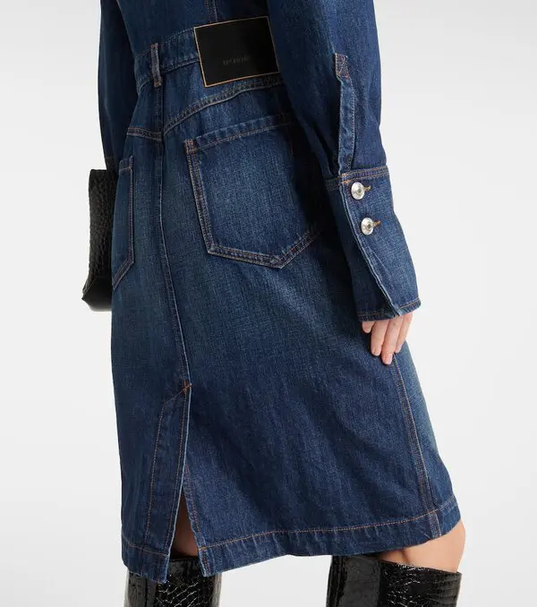 Sportmax Denim Midi Shirt Dress