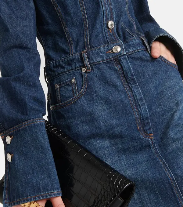Sportmax Denim Midi Shirt Dress