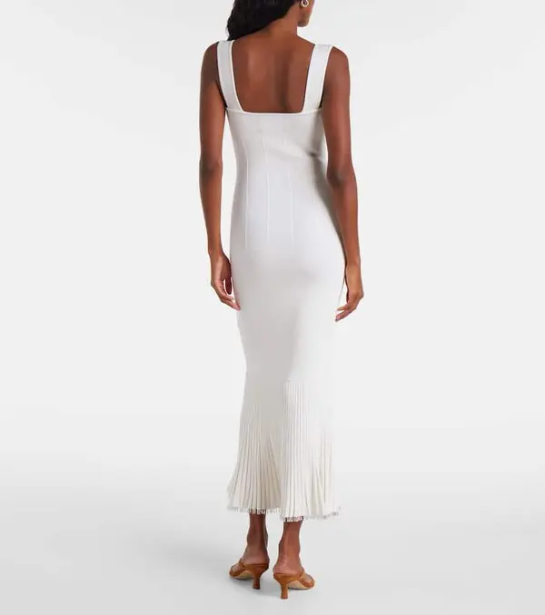 beaded midi dress white Cult Gaia Meri Beaded Midi Dress