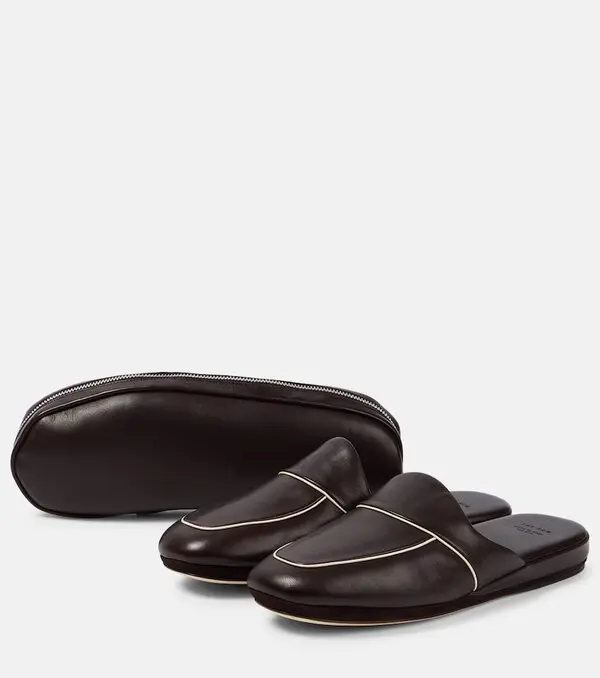 THE ROW Beck Leather Mules
