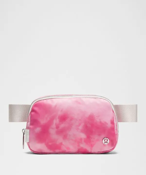 Lululemon Everywhere Belt Bag 1l - Smoothie Print Strawberry Multi/light Ivory/silver