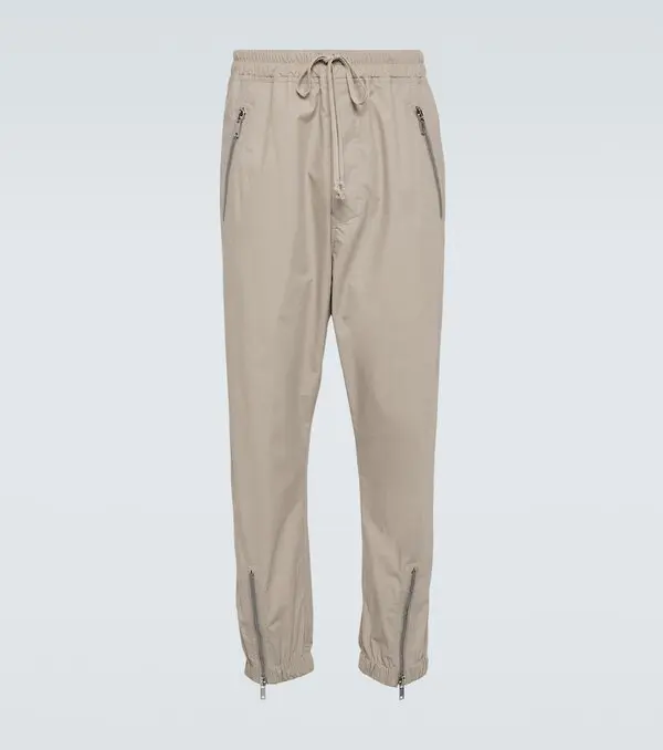 Rick Owens Cotton Poplin Chino Pants - White