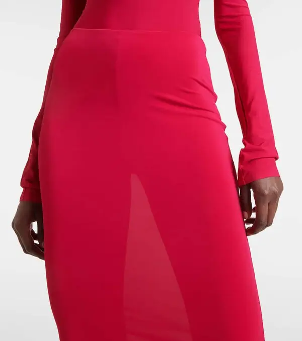 Alaïa High-rise Jersey Skirt Pants - Pink