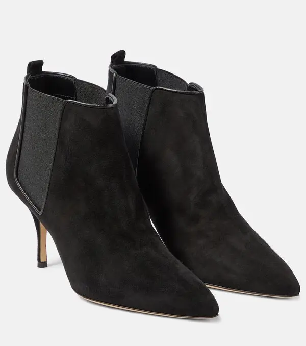 Manolo Blahnik Dildi Otto Ankle Boots - Black