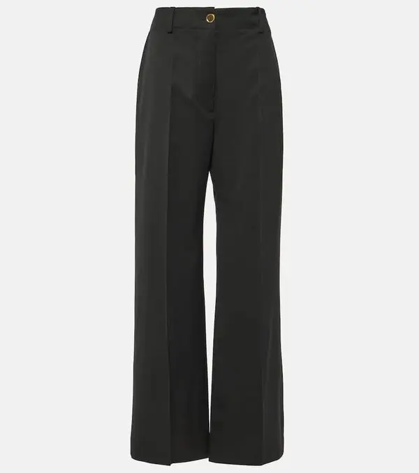 Patou Mid-rise Wool-blend Pants