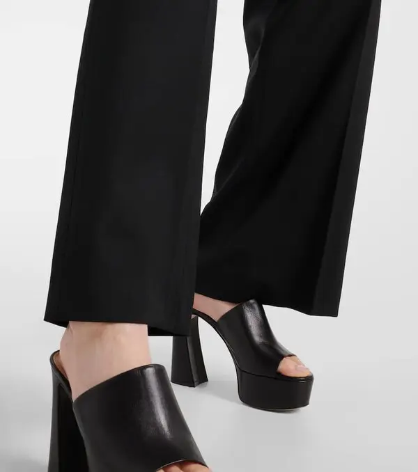 Patou Mid-rise Wool-blend Pants