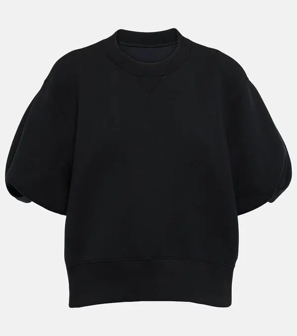Sacai Cotton-blend Jersey Sweatshirt