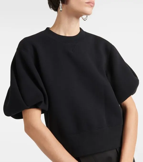 Sacai Cotton-blend Jersey Sweatshirt