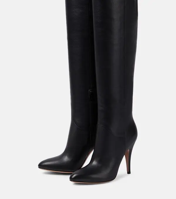 Valentino Garavani Vlogo Signature Leather Over-the-knee Boots