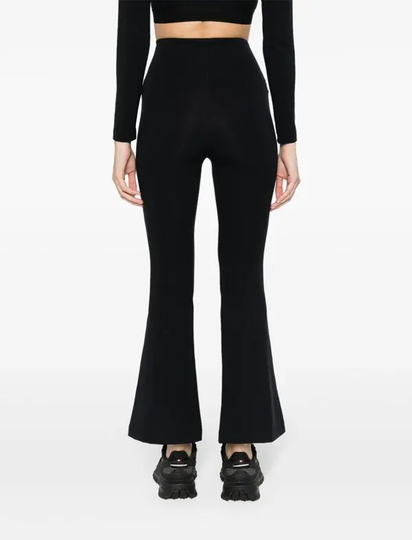Versace Logo-appliqué Flared Trousers