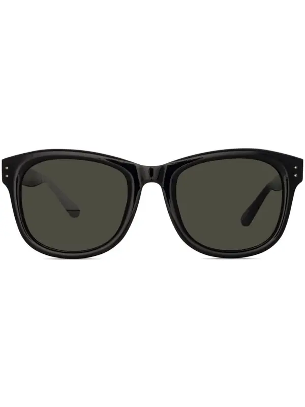 Linda Farrow Edson Square Frame Sunglasses - Black