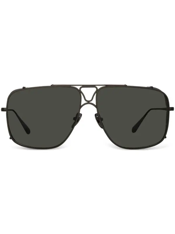 Linda Farrow Enzo Aviator Sunglasses - Black