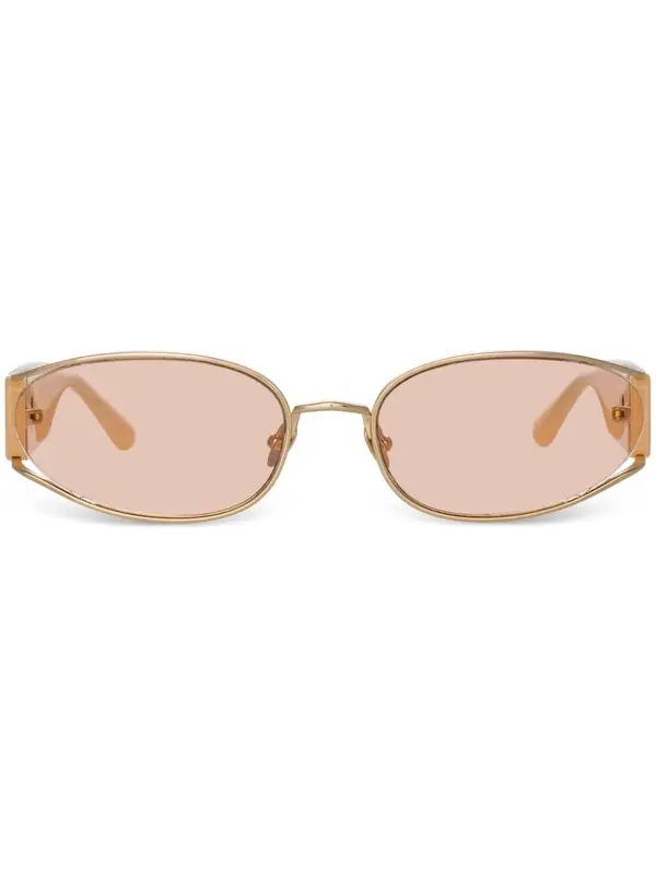 Linda Farrow Shelby Cat-eye Sunglasses - Gold
