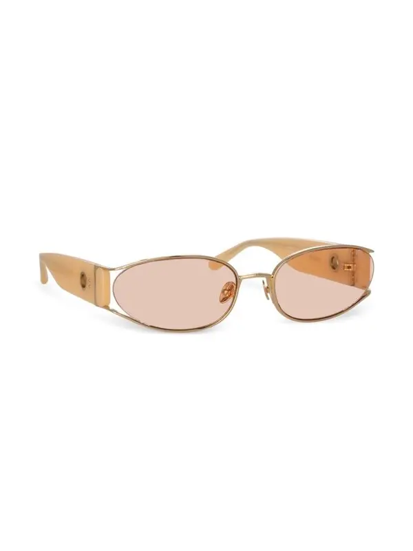 Linda Farrow Shelby Cat-eye Sunglasses - Gold