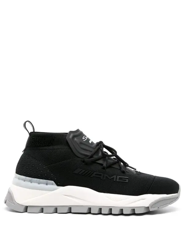 Santoni X Amg Elasticated-panel Sneakers