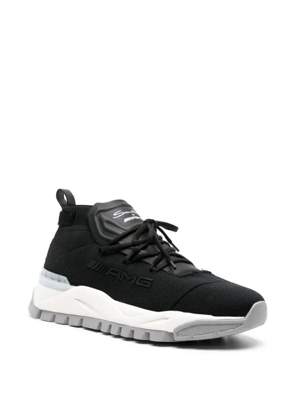 Santoni X Amg Elasticated-panel Sneakers