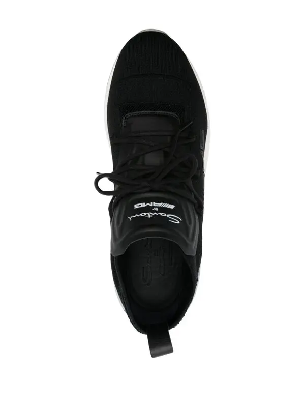 Santoni X Amg Elasticated-panel Sneakers
