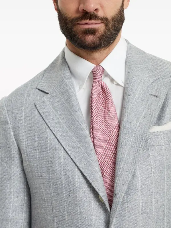 Brunello Cucinelli Prince Of Wales Check Neck Tie