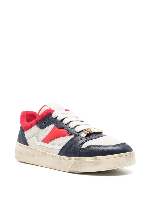 Bally Logo-plaque Panelled Sneakers