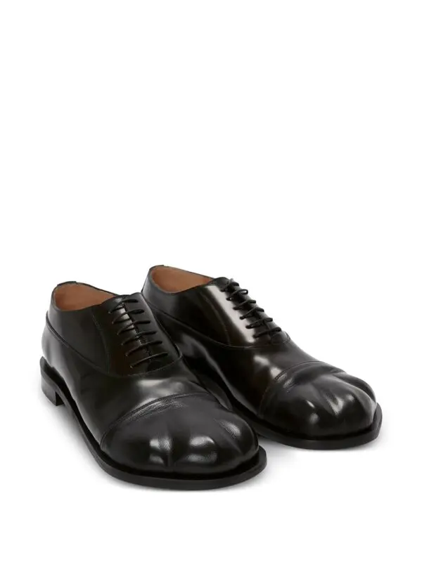 Jw Anderson Paw Leather Derby Shoes In Black - 40% Off | Editorialist