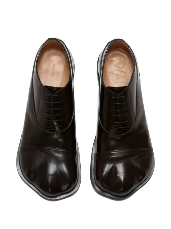 Jw Anderson Paw Leather Derby Shoes In Black - 40% Off | Editorialist