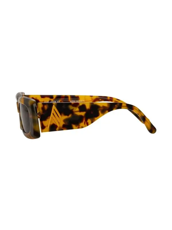 Linda Farrow X The Attico Mini Marfa Sunglasses - Brown