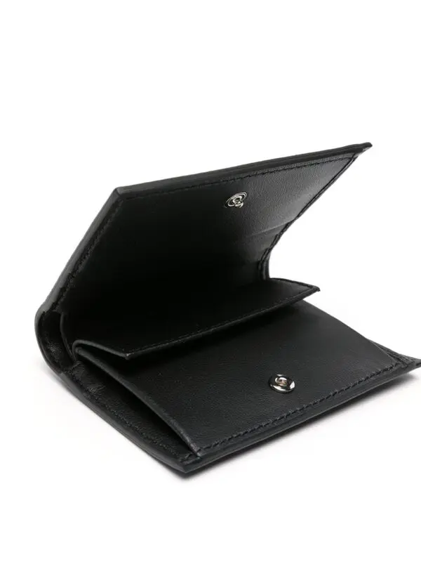 Marni Logo-embroidered Leather Wallet - Black