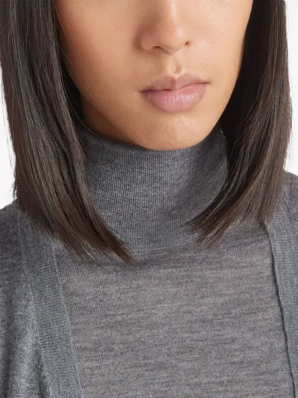 Prada Cashmere Turtleneck Sweater - Grey