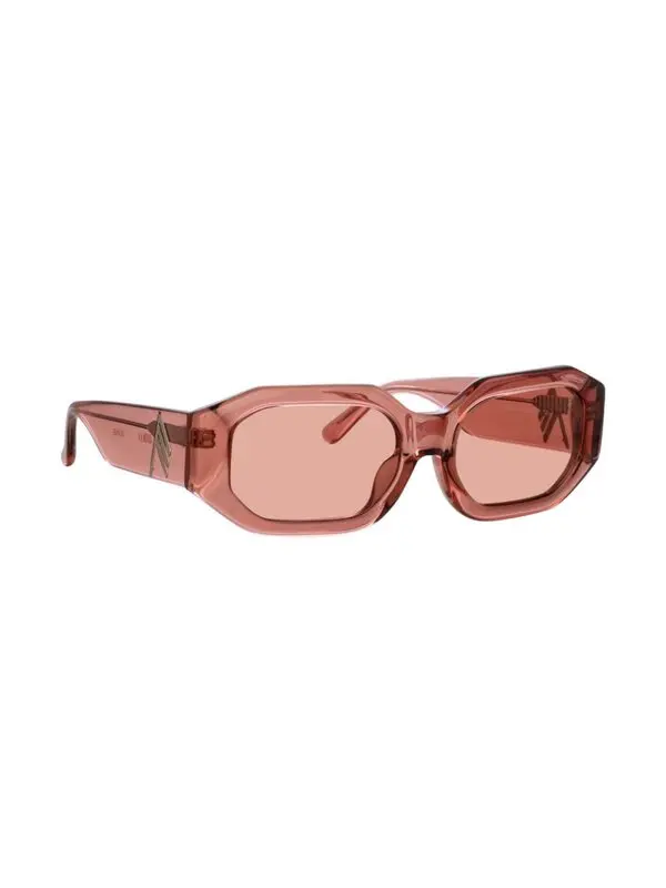 Linda Farrow Blake Oval-lenses Sunglasses - Pink