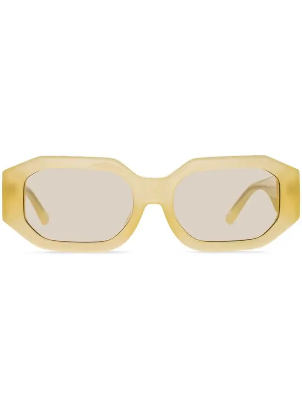 Linda Farrow Blake Oval-lenses Sunglasses - Yellow