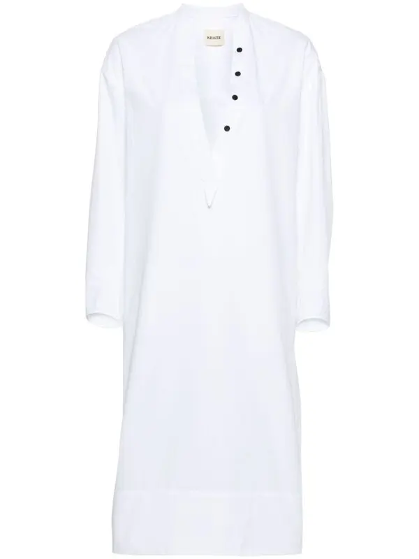 Khaite Brom Shift Midi Dress