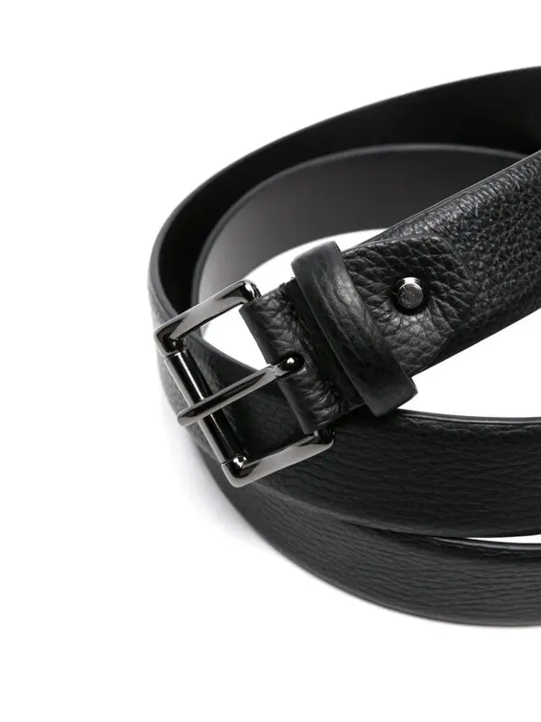 Pal Zileri Engraved-buckle Leather Belt