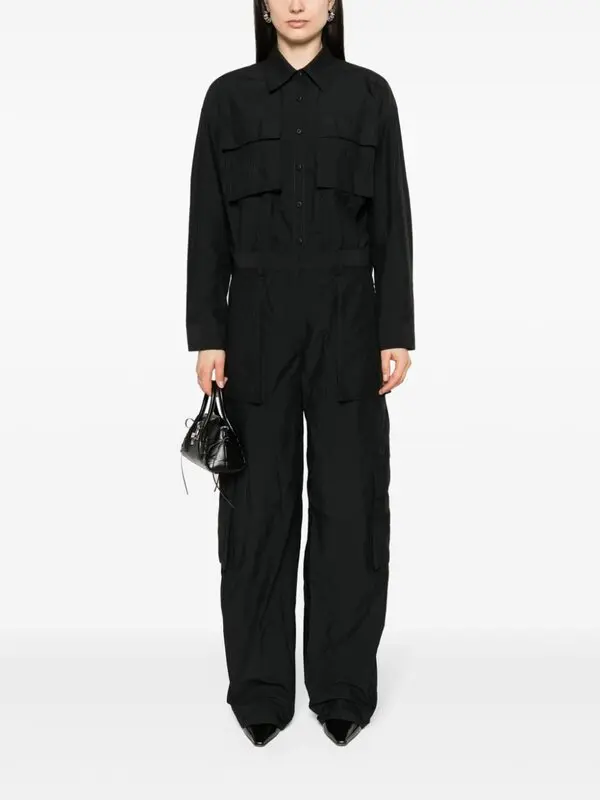 Alexander Wang Button-up Ripstop Cargo Jumpsuit