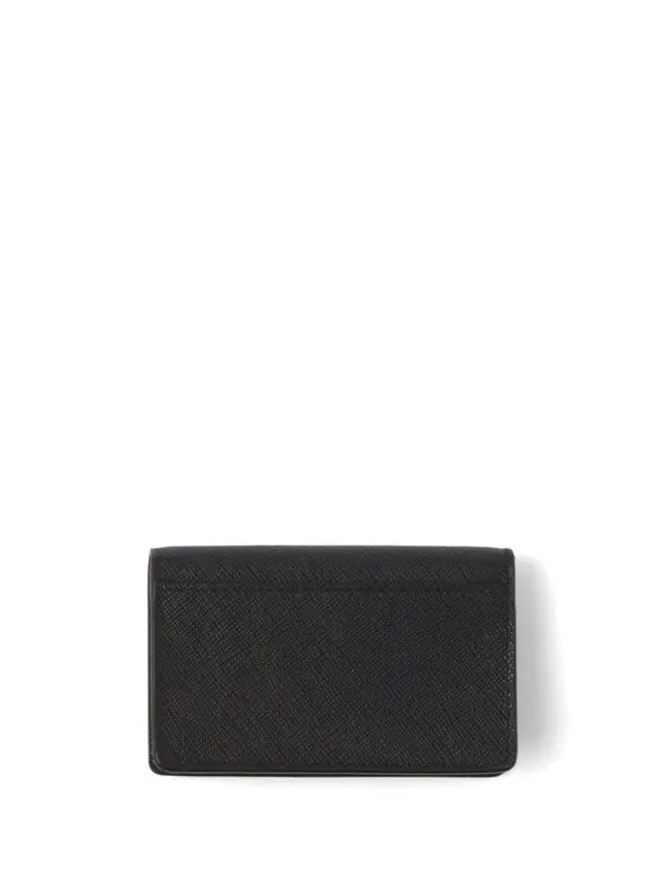 Prada Triangle-logo Saffiano-leather Card Holder