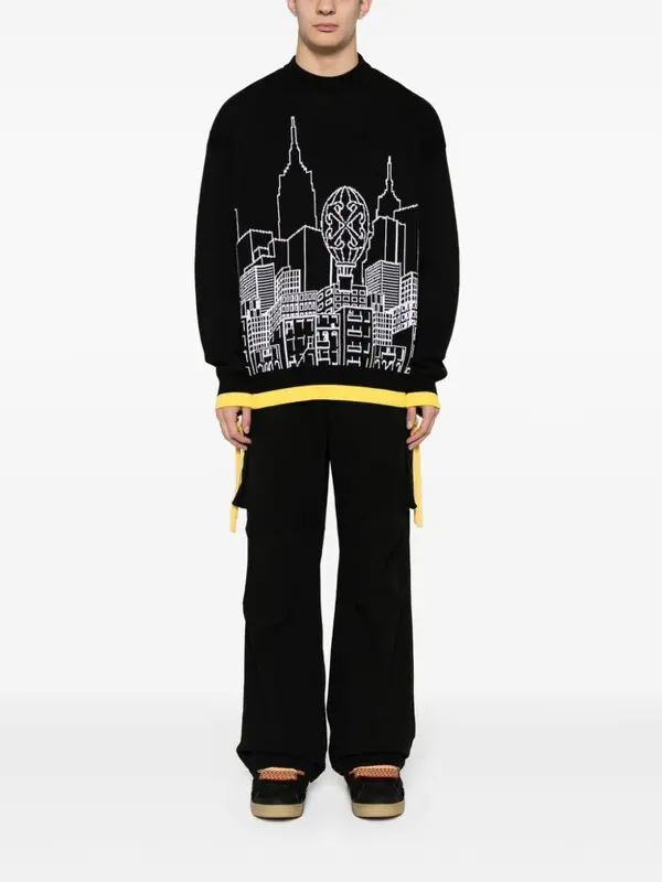 Off-White Intarsia-knit Jumper