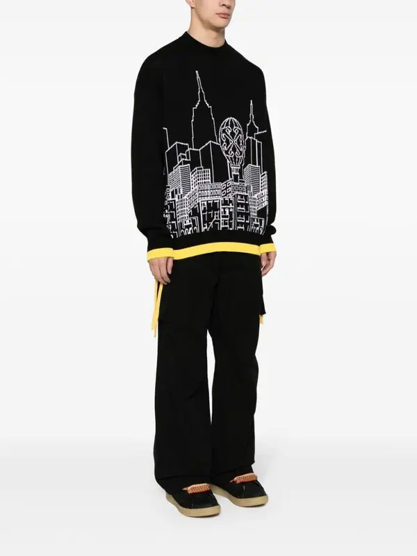 Off-White Intarsia-knit Jumper