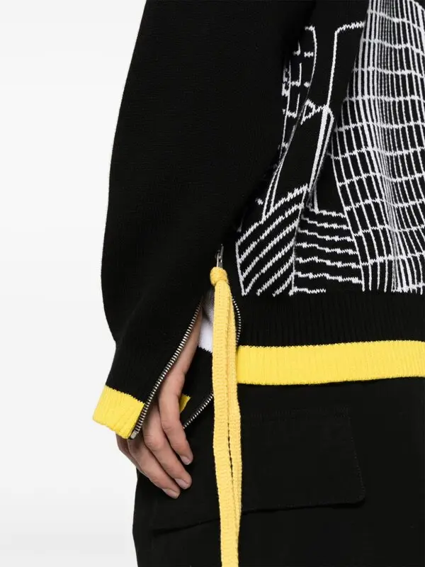 Off-White Intarsia-knit Jumper