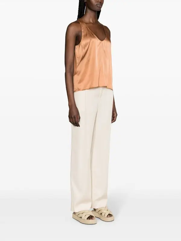 Pinko Marzemino Silk-blend Tank Top