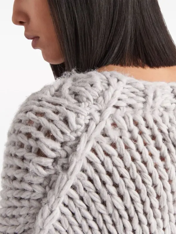 Prada Chunky-knit Button-up Cardigan