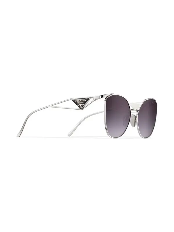 Prada Triangle-logo Cat-eye Sunglasses