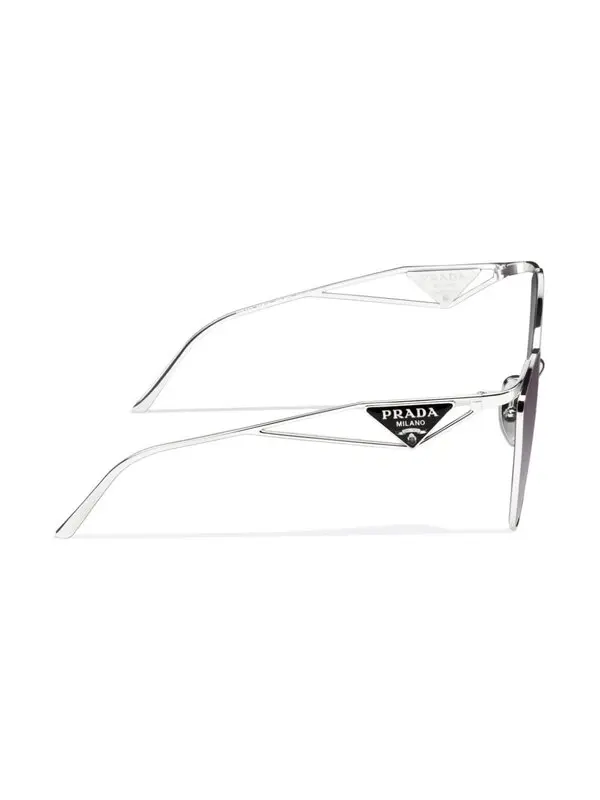 Prada Triangle-logo Cat-eye Sunglasses