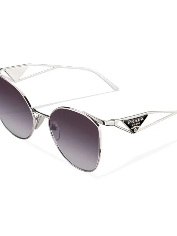 Prada Triangle-logo Cat-eye Sunglasses