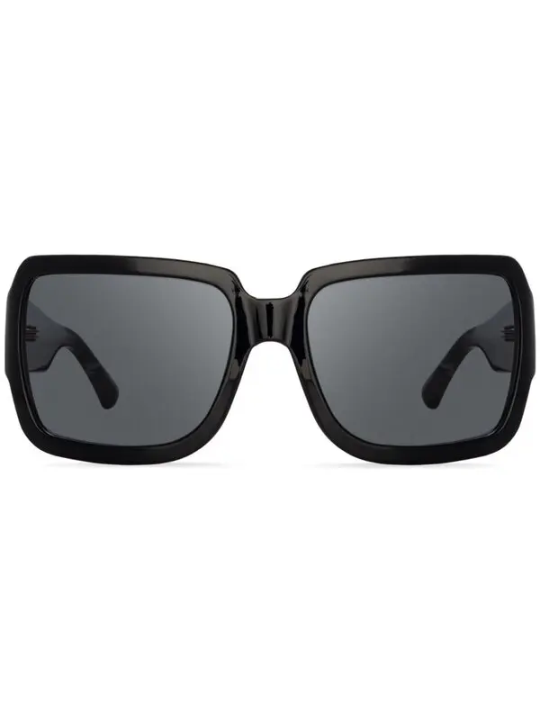 Linda Farrow X Dries Van Noten Oversized Sunglasses - Black
