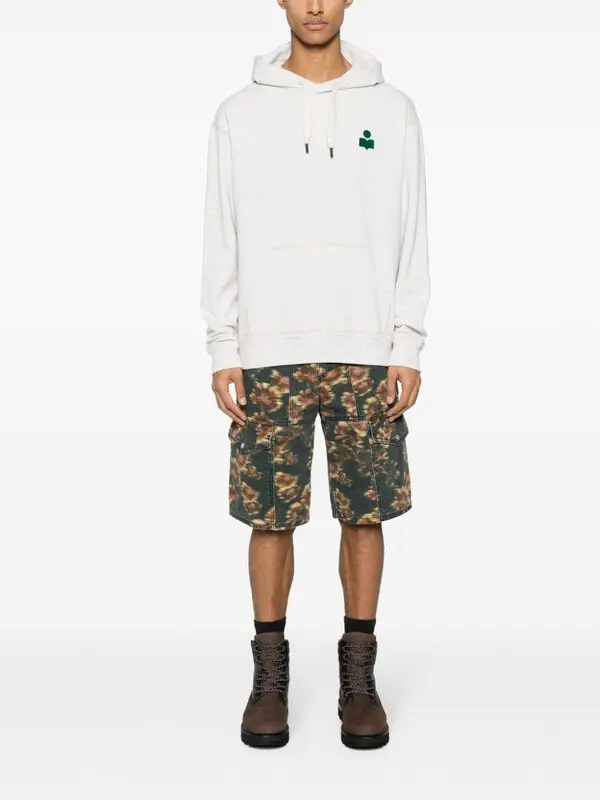 MARANT Jemuel Abstract-print Cargo Shorts - Grey
