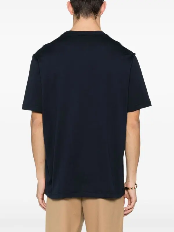 Brioni Embroidered-logo Cotton T-shirt