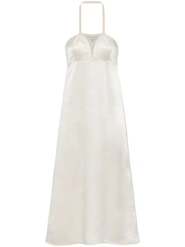 Prada Satin Slip Dress - Neutrals