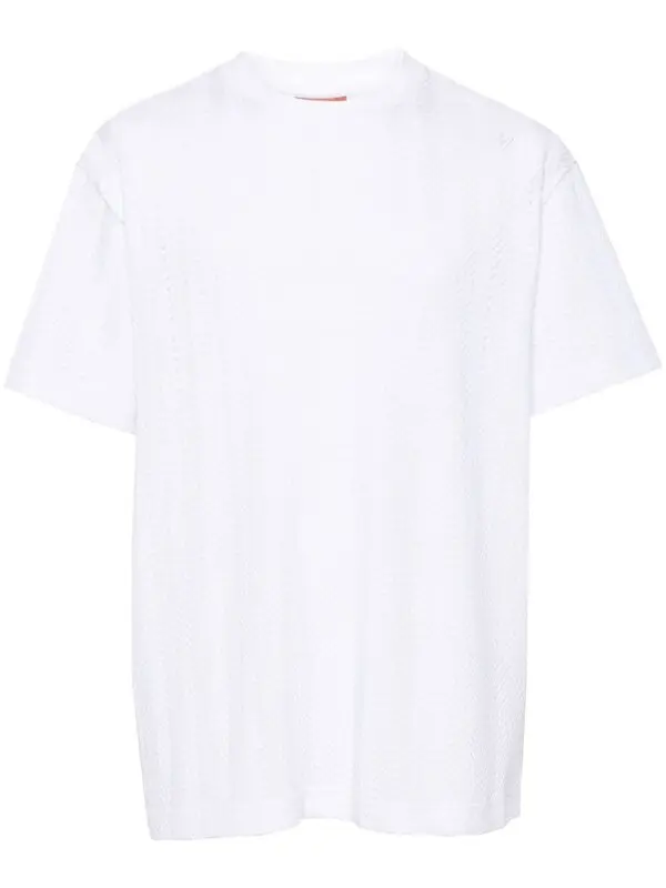Missoni Zigzag-weave Knitted T-shirt