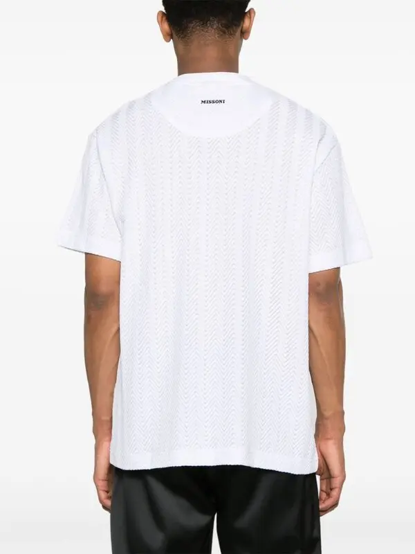 Missoni Zigzag-weave Knitted T-shirt