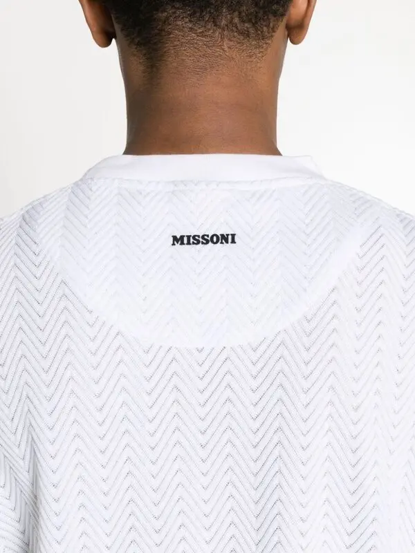 Missoni Zigzag-weave Knitted T-shirt