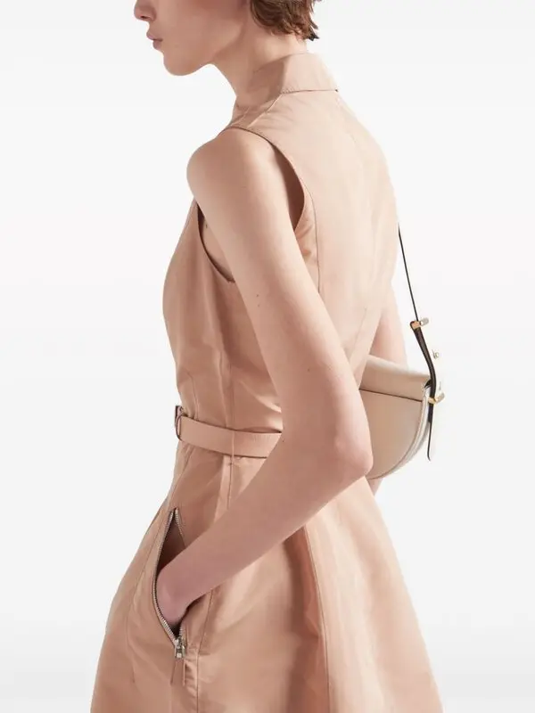 Prada Belted-waist Midi Dress